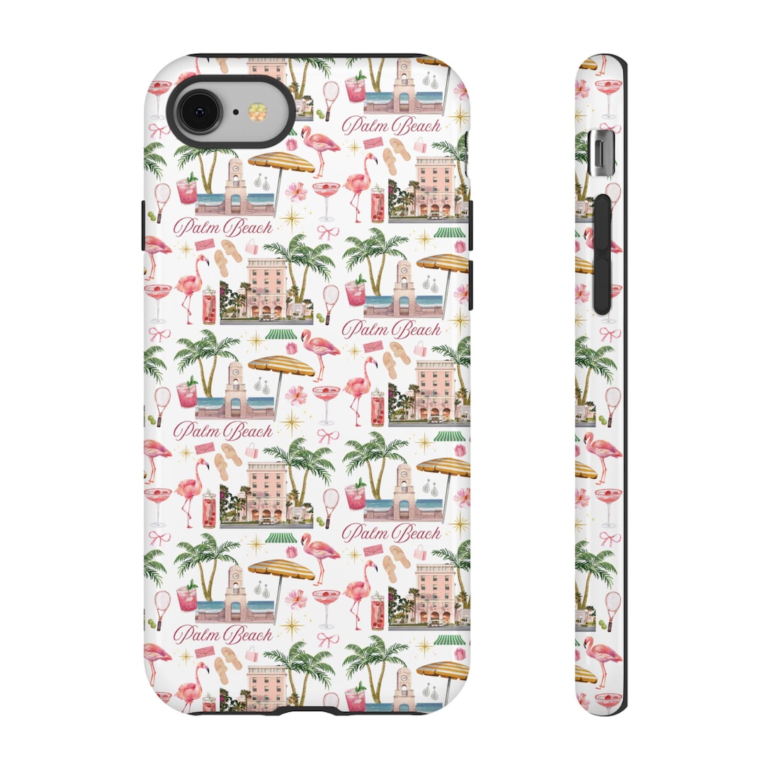 Étuis rigides Palm Beach | Coque Pour iPhone 13 14 15 16 Plus Palm ...