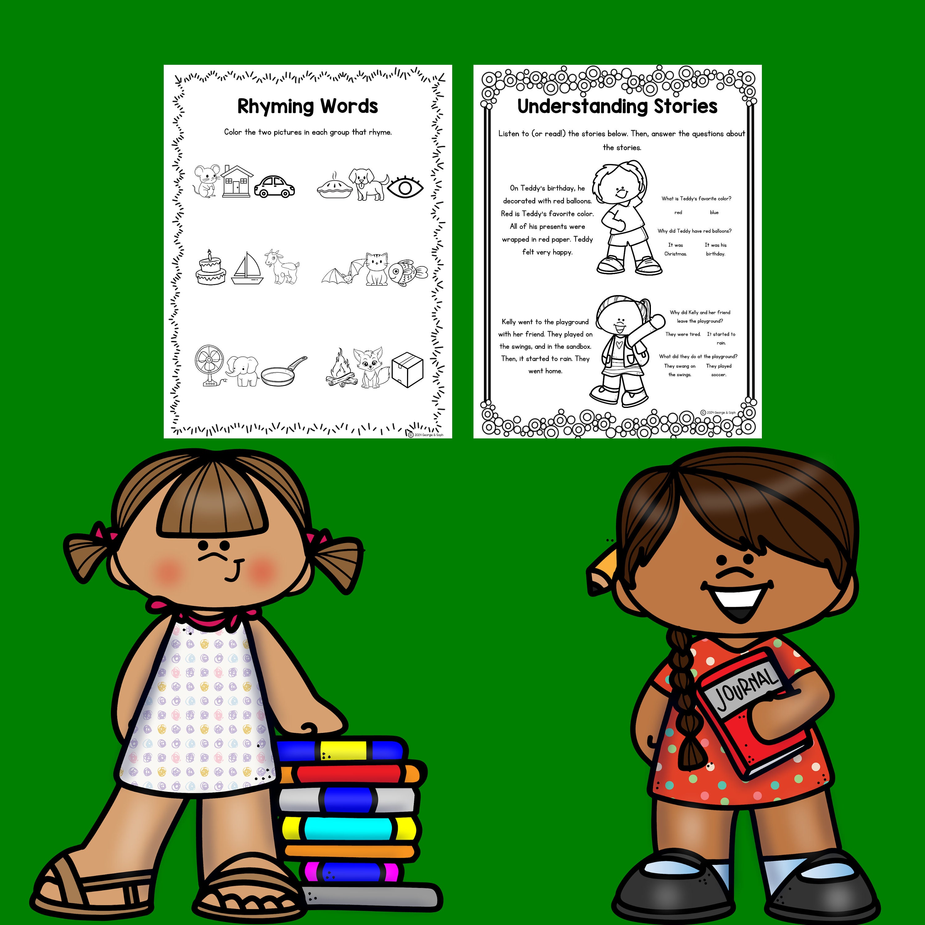 Pre-k & Kindergarten Math and Literacy Summer Activities Bundle - Etsy