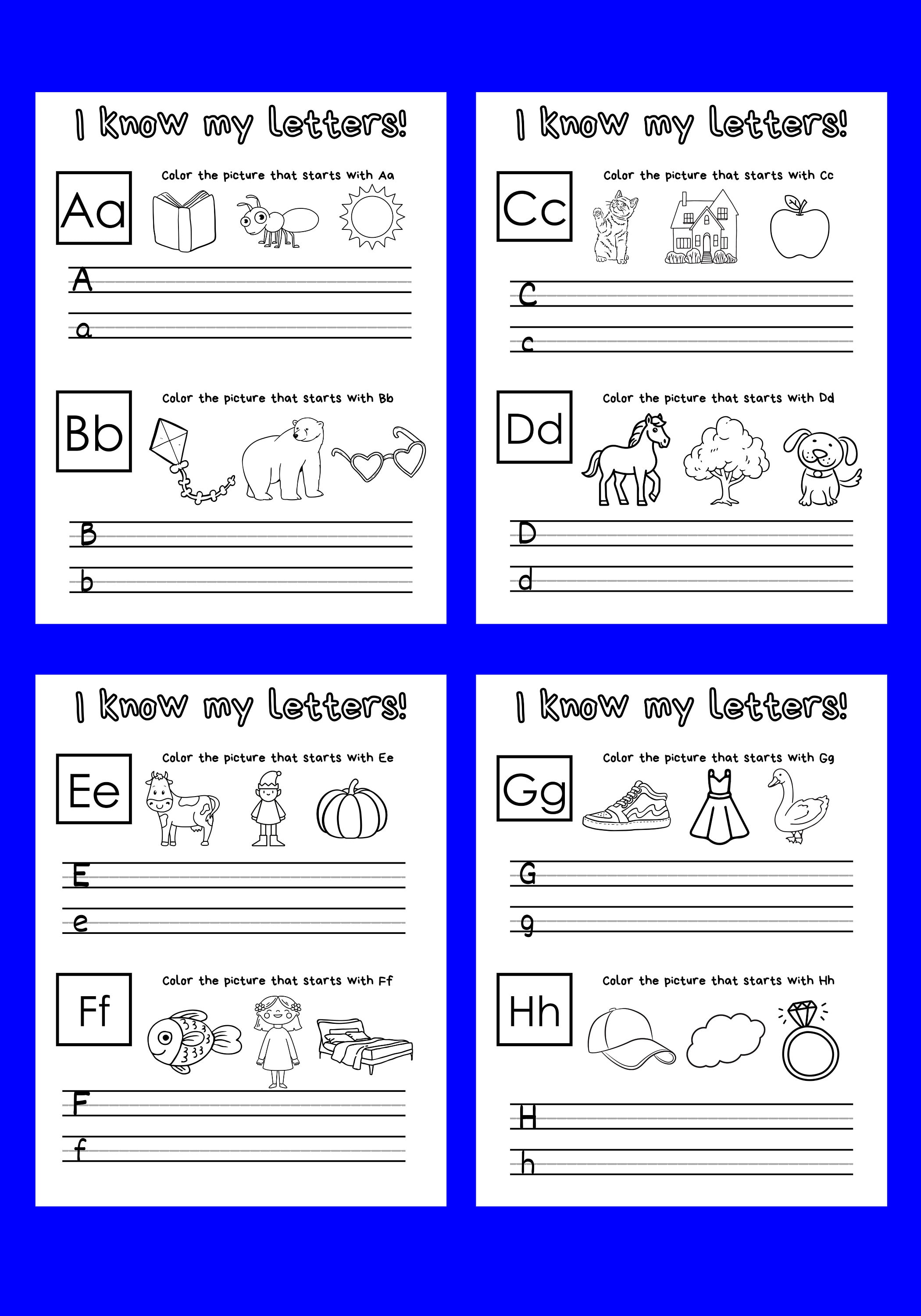 Kindergarten Readiness Packet | Summer Prep - Etsy