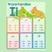 Word Family Posters for Classroom and Homeschool | Animal & Chevron ...
