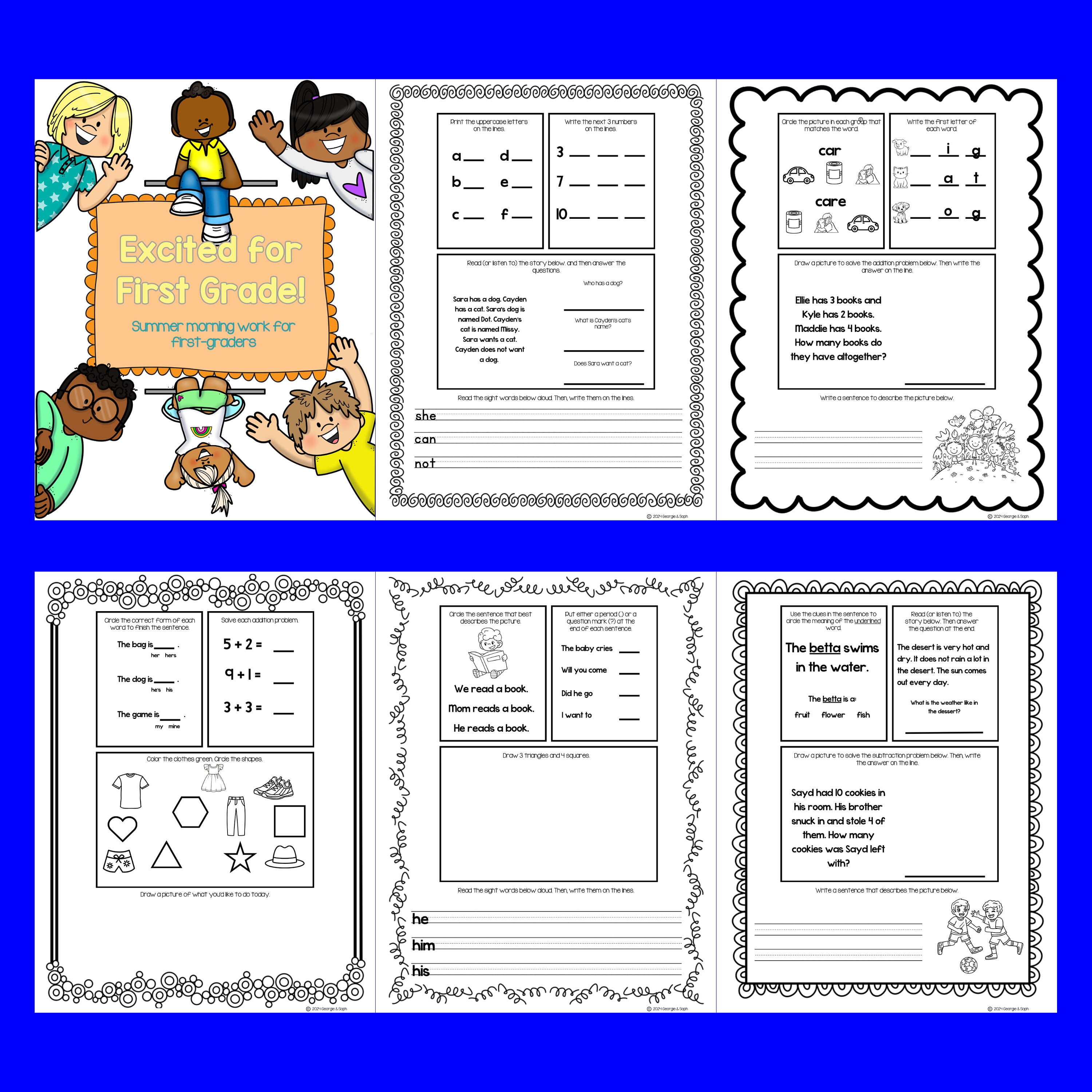 First Grade Summer Morning Work - Etsy