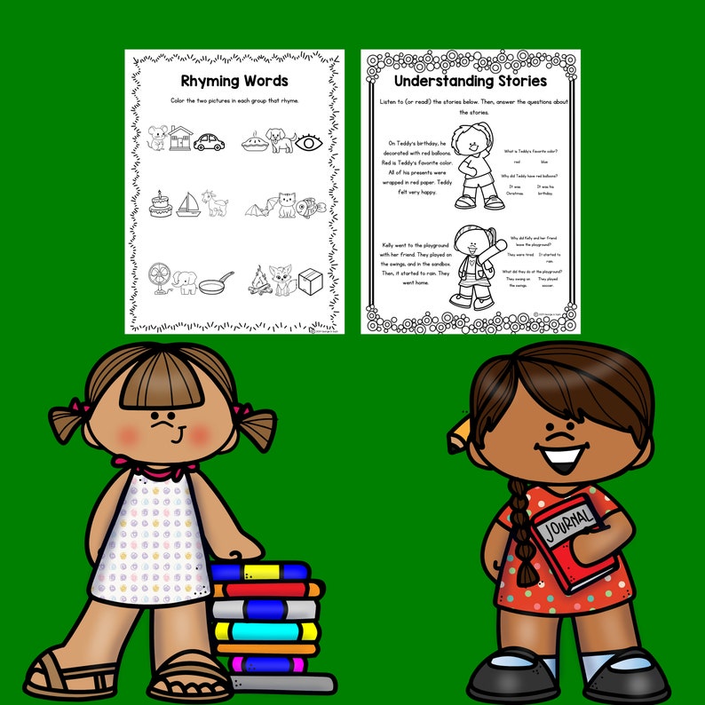 Pre-k & Kindergarten Summer Literacy Printable Pack - Etsy