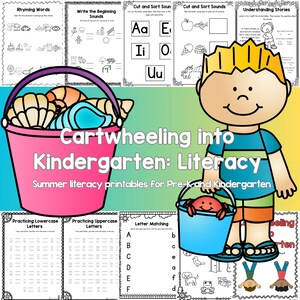 Pre-k & Kindergarten Summer Literacy Printable Pack - Etsy