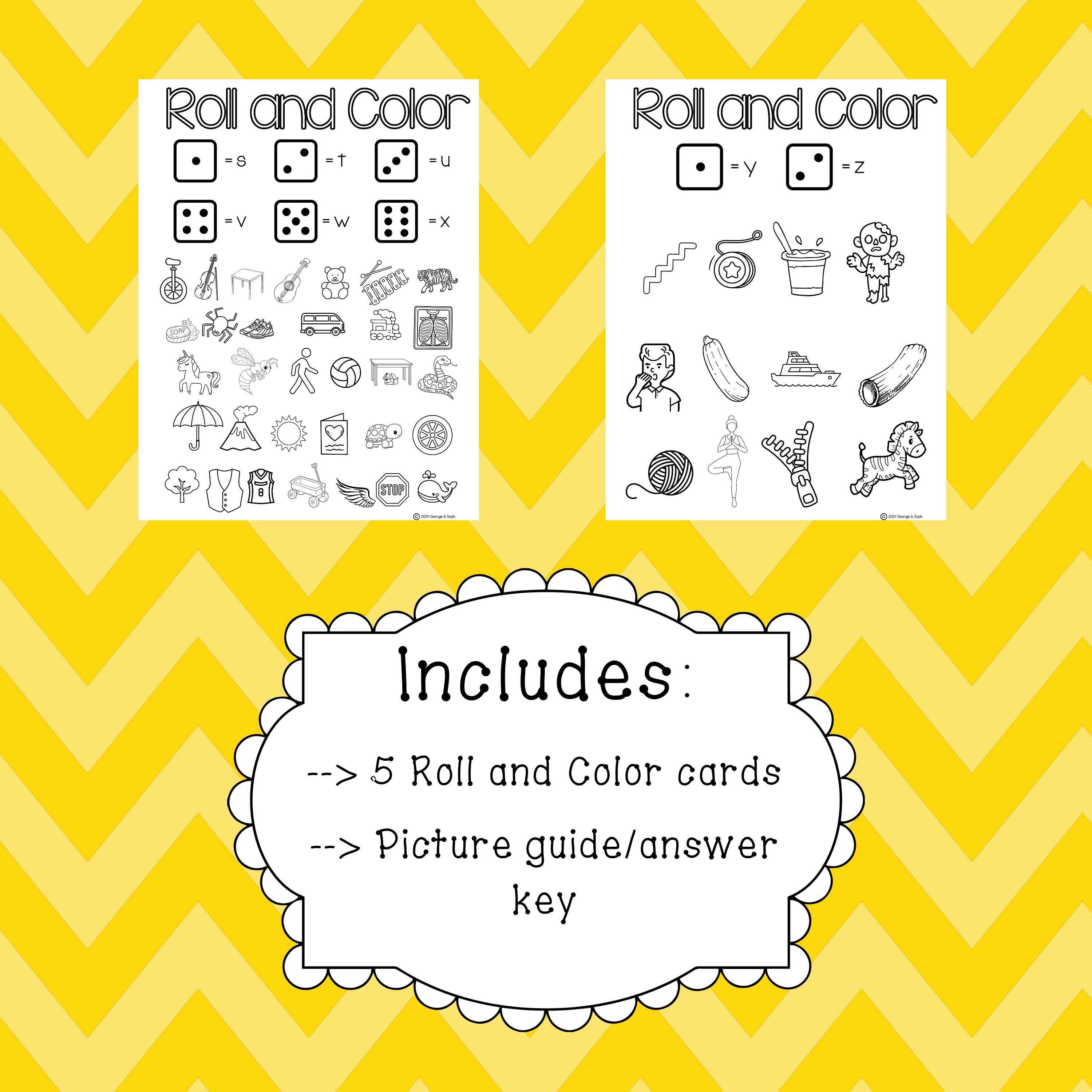 Pre-k and Kindergarten Dice Game for Letter-sound Recognition and ...