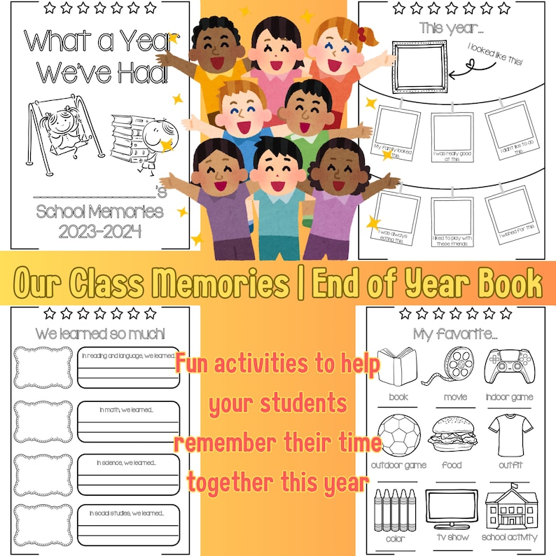 End-of-the-year, No-prep Activities Bundle - Etsy