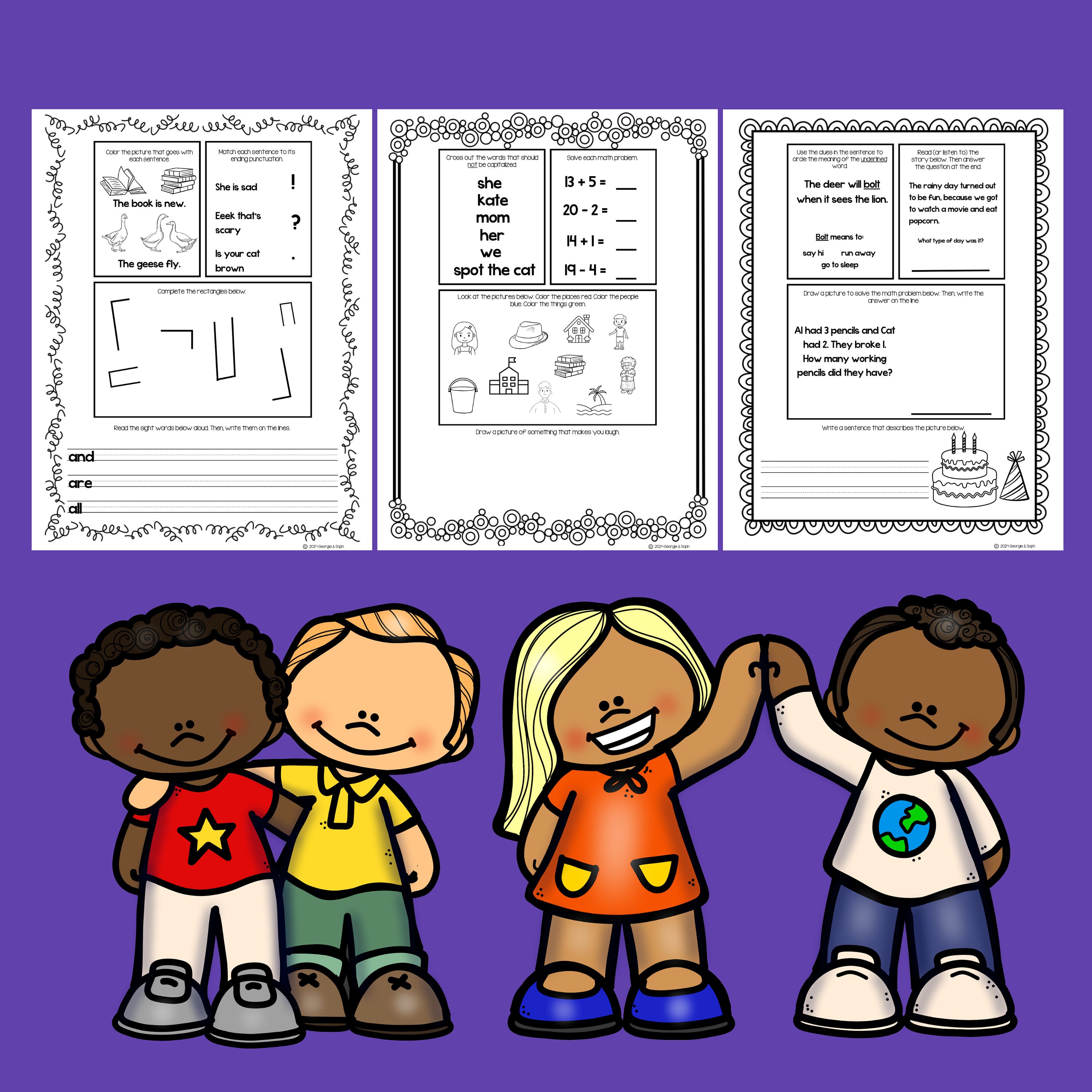 First Grade Summer Morning Work - Etsy