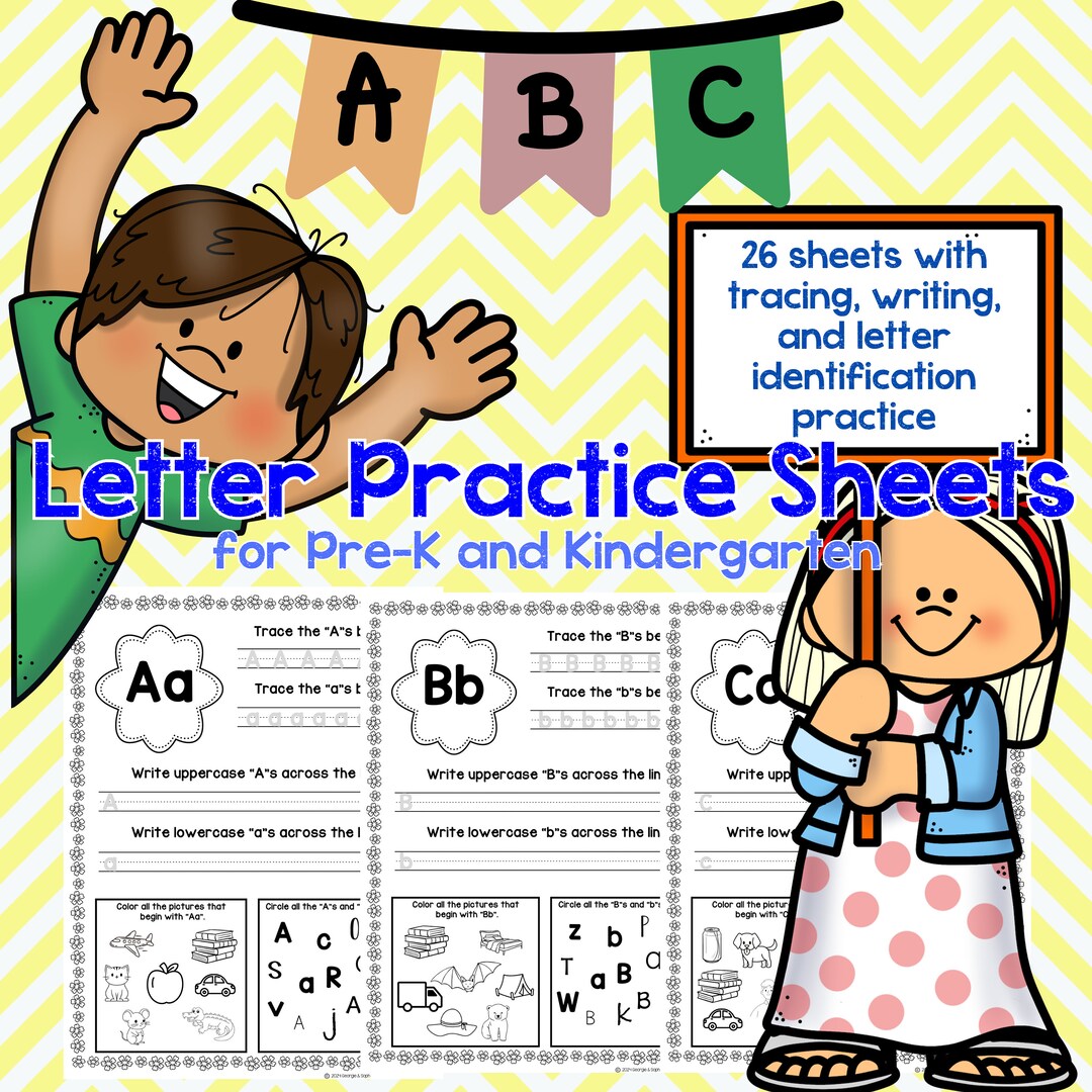 Letter Practice: Writing, Tracing. Identifying | Pre-k & Kindergarten ...