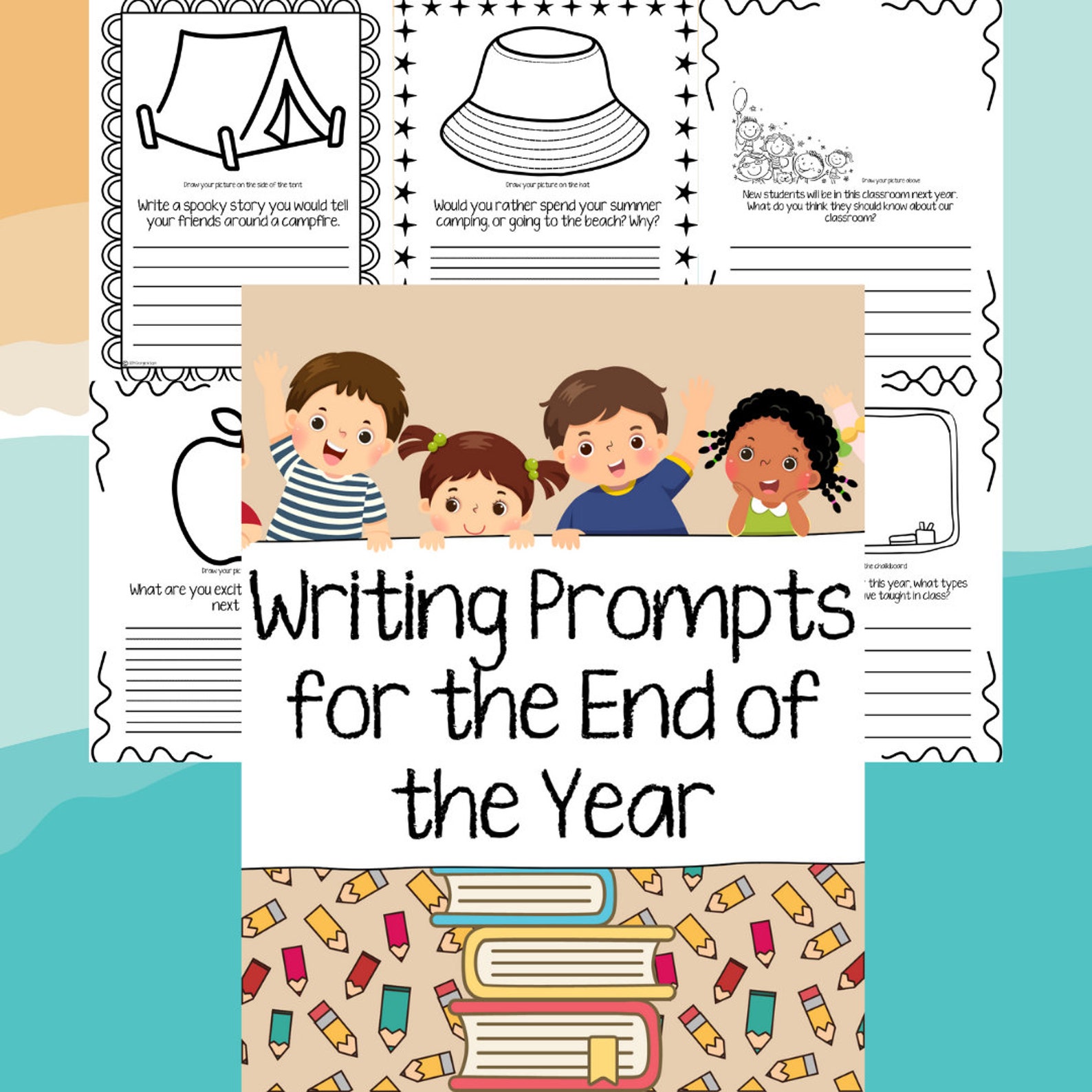 End-of-year Writing Prompts for Young Writers - Etsy