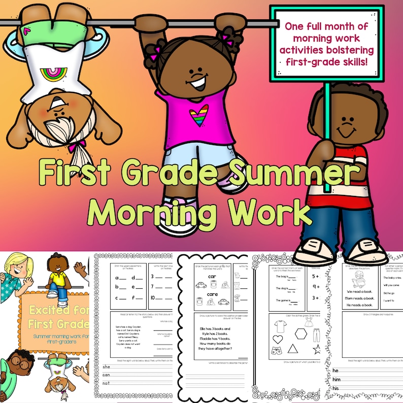 First Grade Summer Morning Work - Etsy