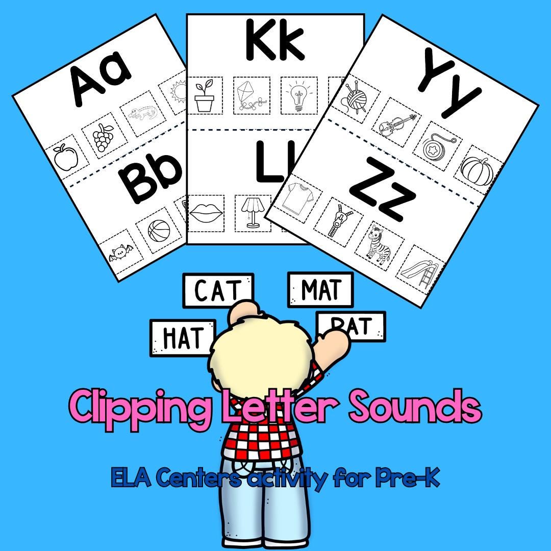 Letter Sound Clip Cards - Etsy