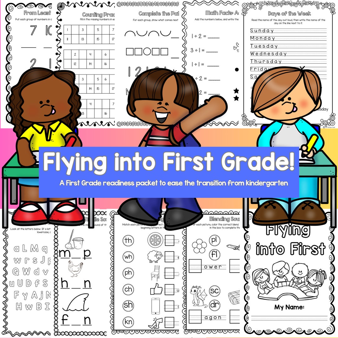 Kinder to First Grade Transition Pack | Fun & Educational Tools - Etsy