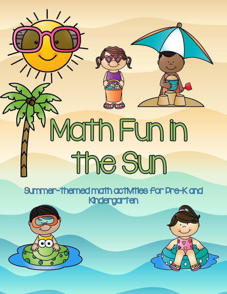 Pre-k & Kindergarten Summer-themed Printable No-prep Math Activities - Etsy