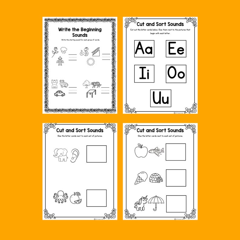 Pre-k & Kindergarten Summer Literacy Printable Pack - Etsy
