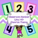 Number Line Posters for Classroom and Homeschool 1-10 | Chevron Theme ...