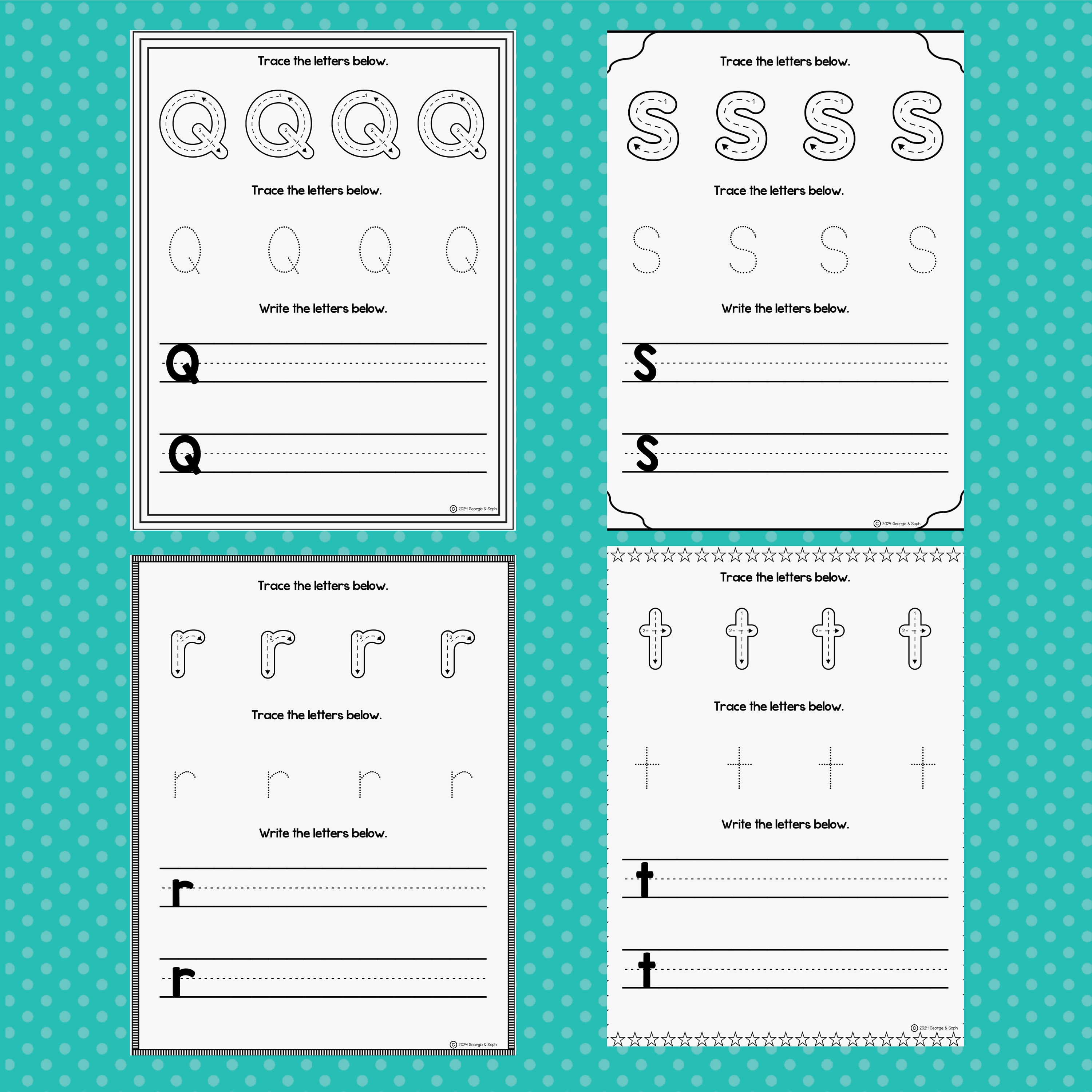 Letter Writing & Tracing for Pre-k and Kindergarten - Etsy
