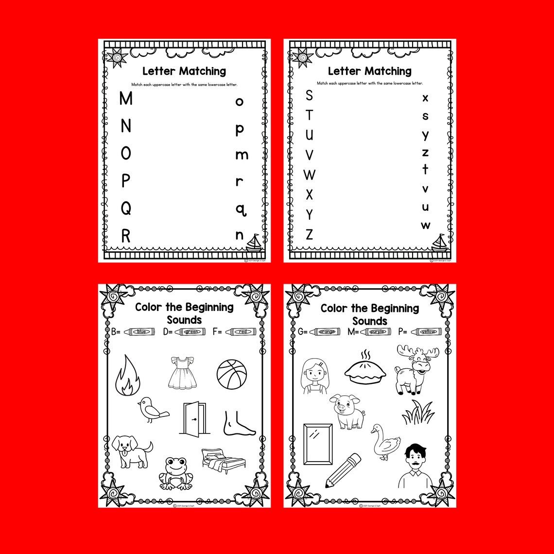 Pre-k & Kindergarten Summer Literacy Printable Pack - Etsy