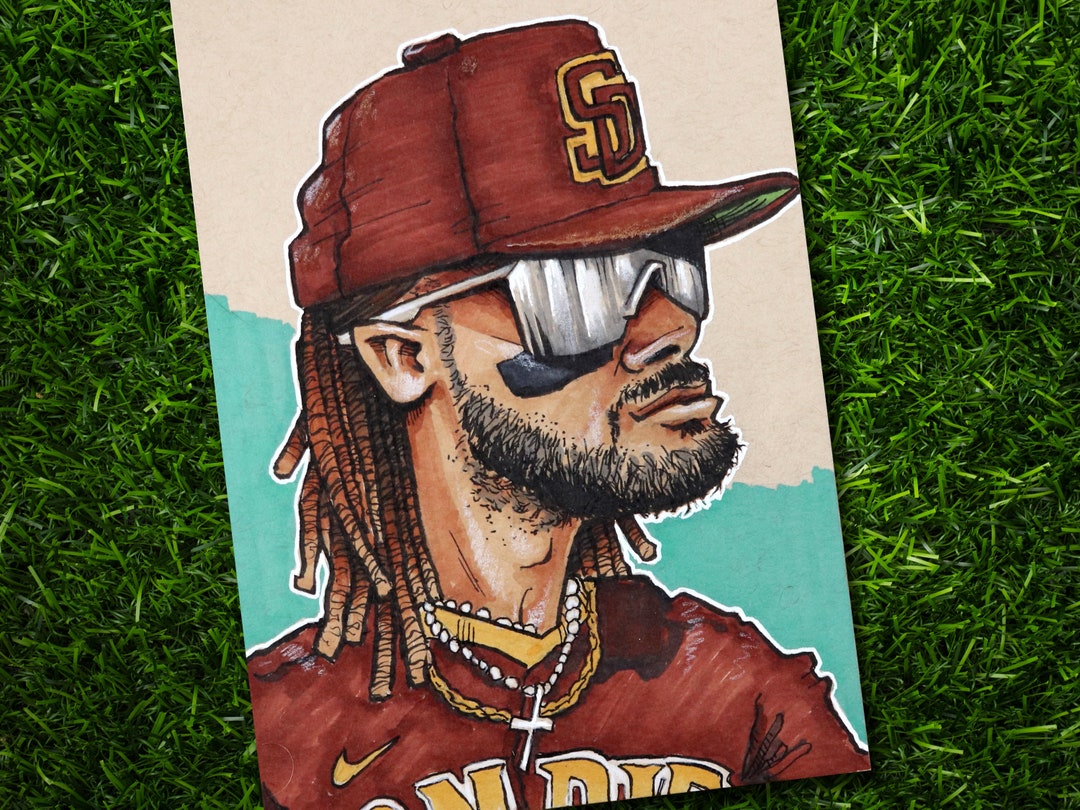 Fernando Tatis Jr. San Diego Padres Baseball Original Marker Drawing ...