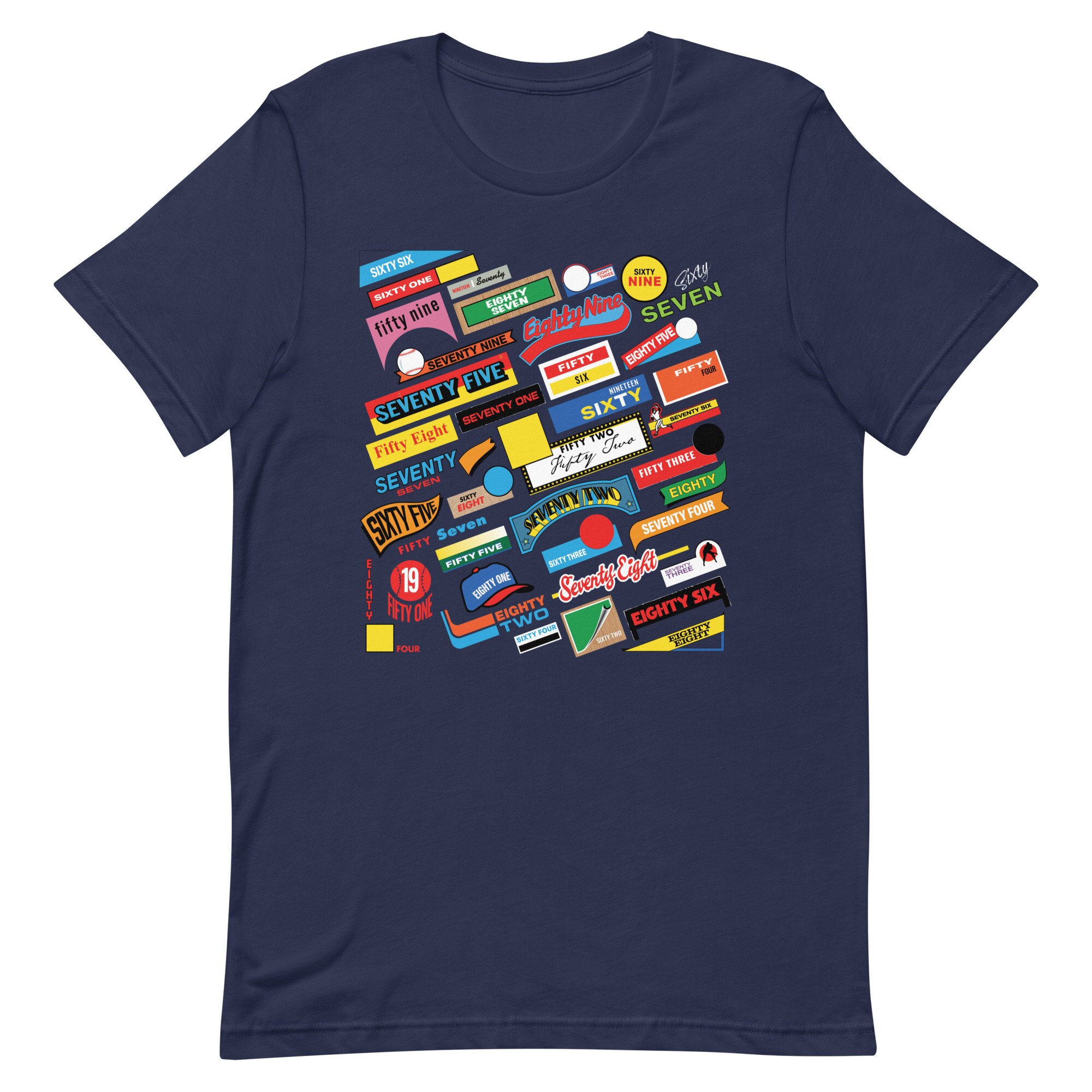 Years of Classic Baseball Card Design Unisex T-shirt - Etsy