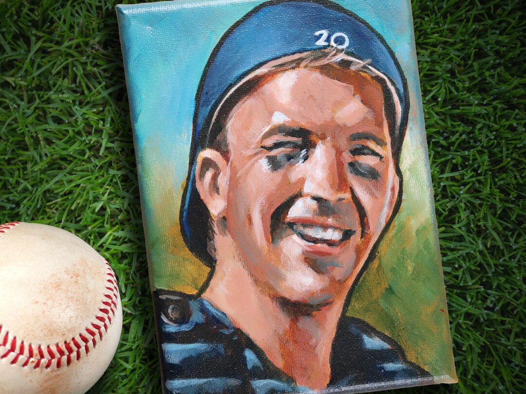 Crash Davis Bull Durham Kevin Costner Baseball Original Acrylic ...