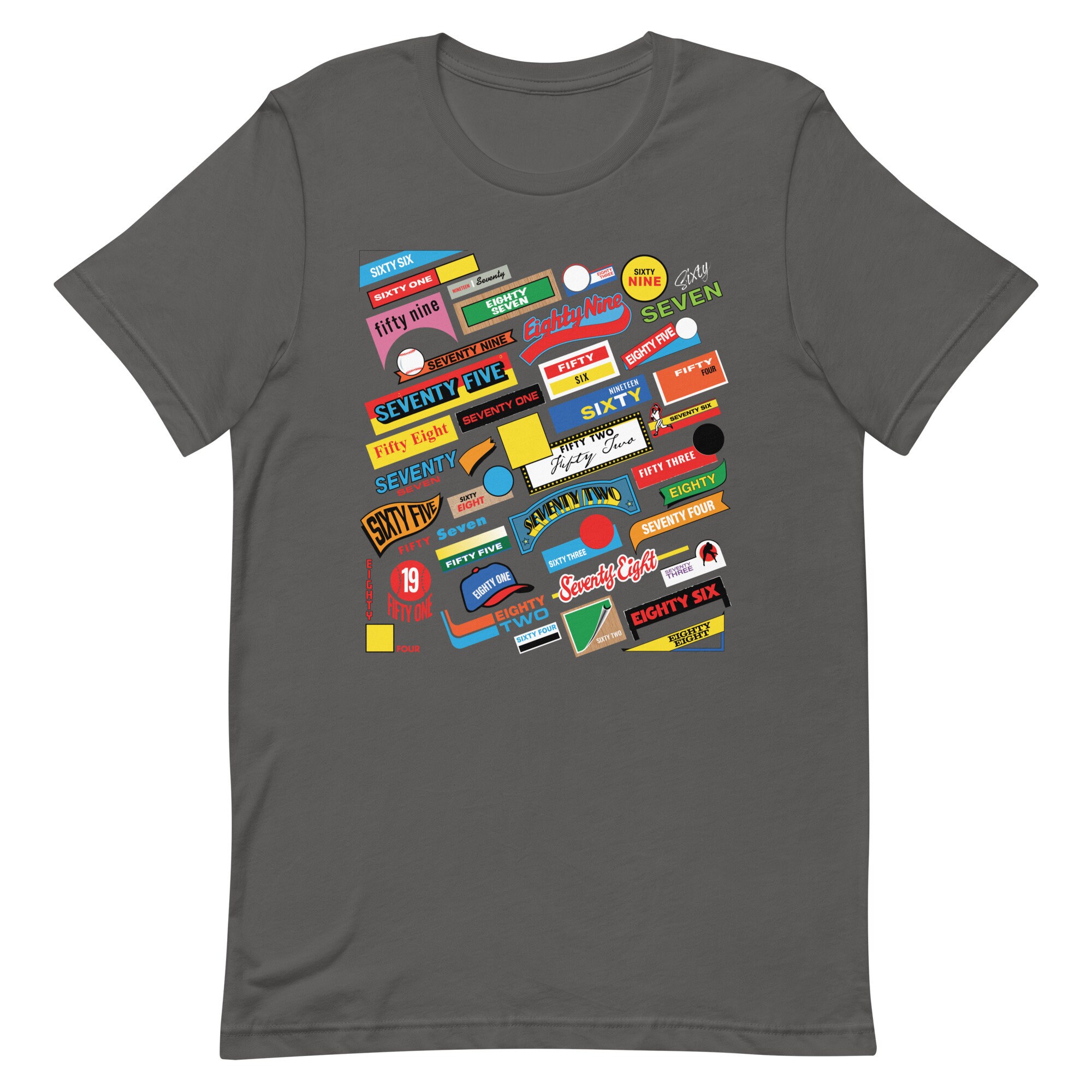 Years of Classic Baseball Card Design Unisex T-shirt - Etsy