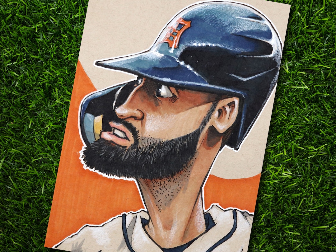 Riley Greene Detroit Tigers • Baseball Original Marker Drawing 5x7 - Etsy