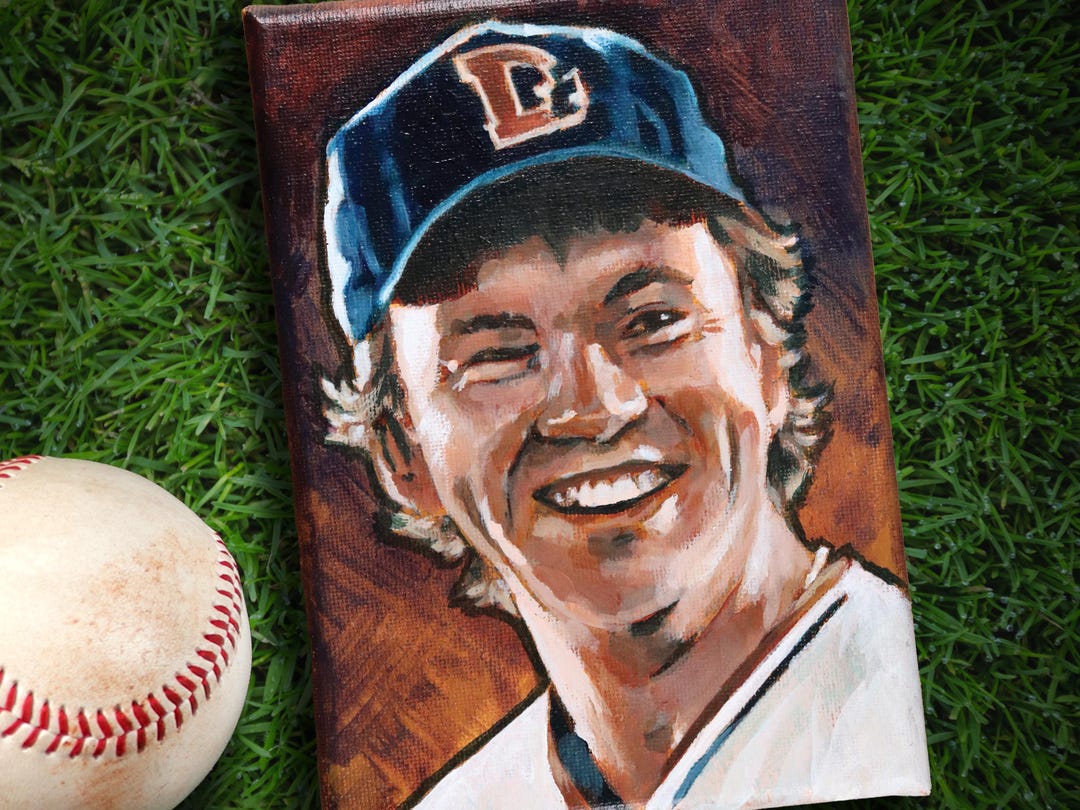 Nuke Laloosh Bull Durham Tim Robbins • Baseball Original Acrylic ...