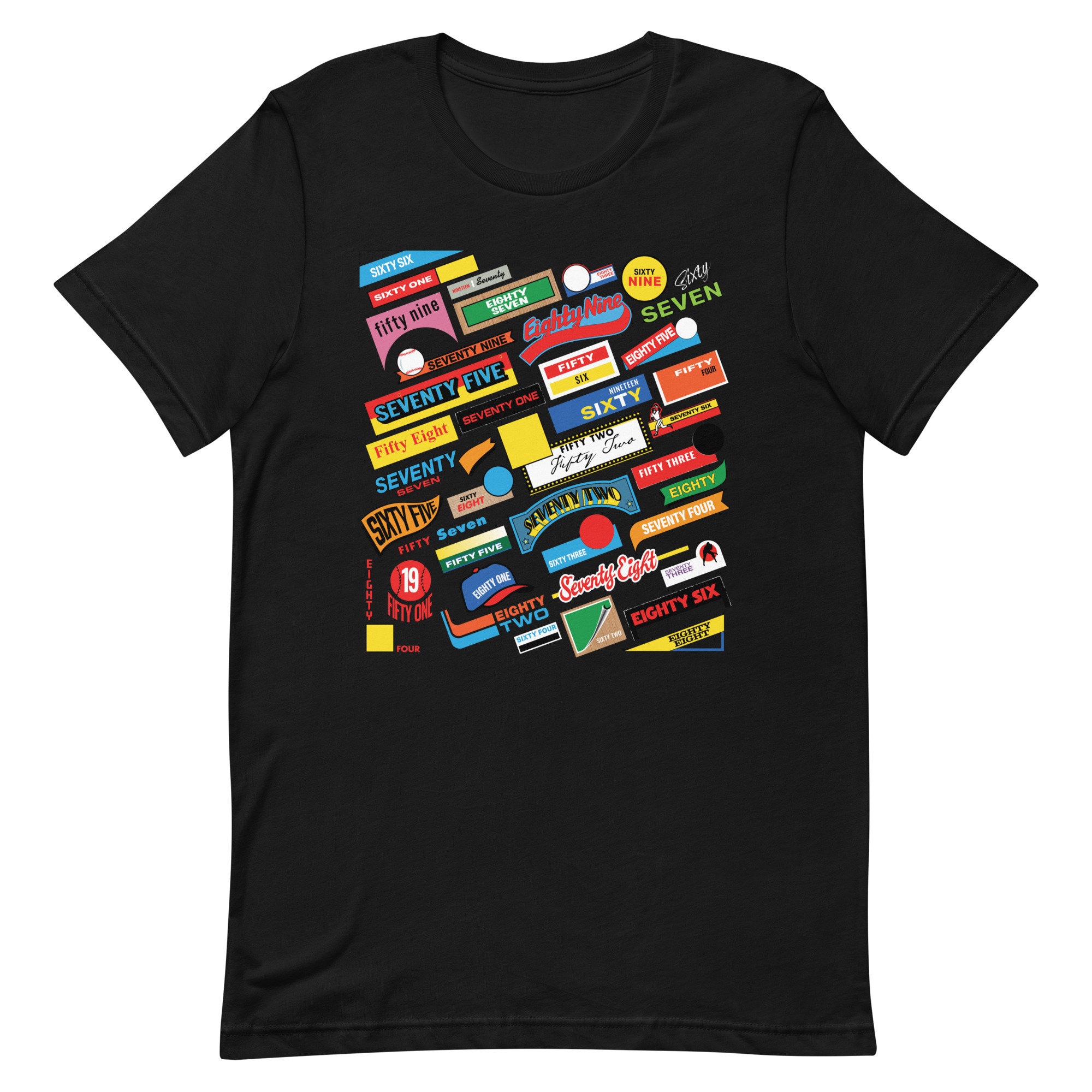 Years of Classic Baseball Card Design Unisex T-shirt - Etsy