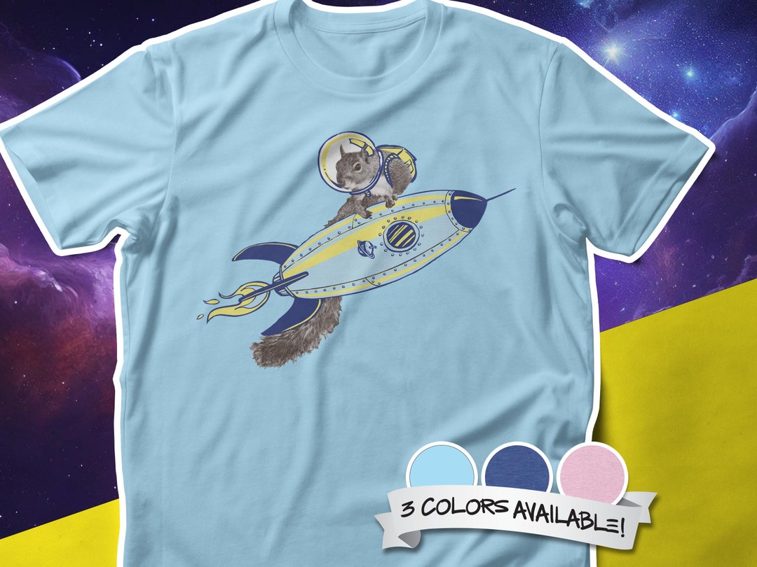 Rocket Squirrel Unisex T-shirt - Etsy