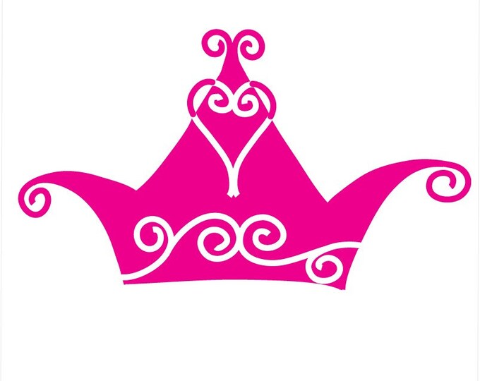 Princess Tiara Vinyl Decal - Etsy