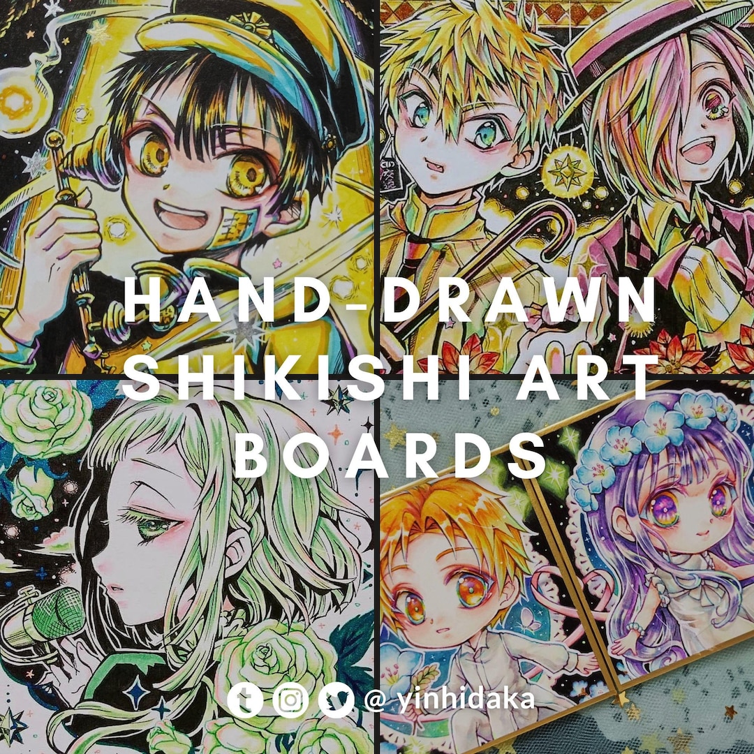 TBHK/JSHK Hand-drawn Shikishi Art Boards ( Hanako / Kou+mitsuba ...