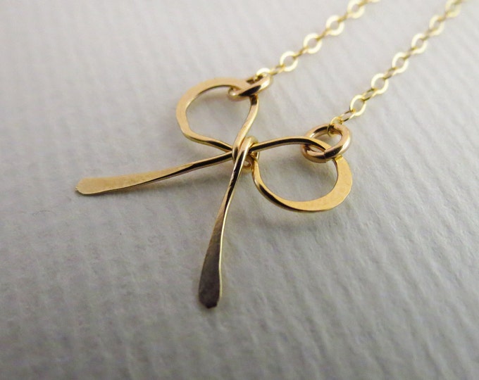 Tiny Bow Bracelet - Gold Small Bow, Bridal Jewelry, Dainty Jewelry ...