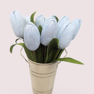 Crepe Paper Tulips, Realistic Paper Flower Arrangement, Handmade Paper ...