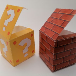 DIY File Template Printable| Inspired Super Mario Brick and Question ...