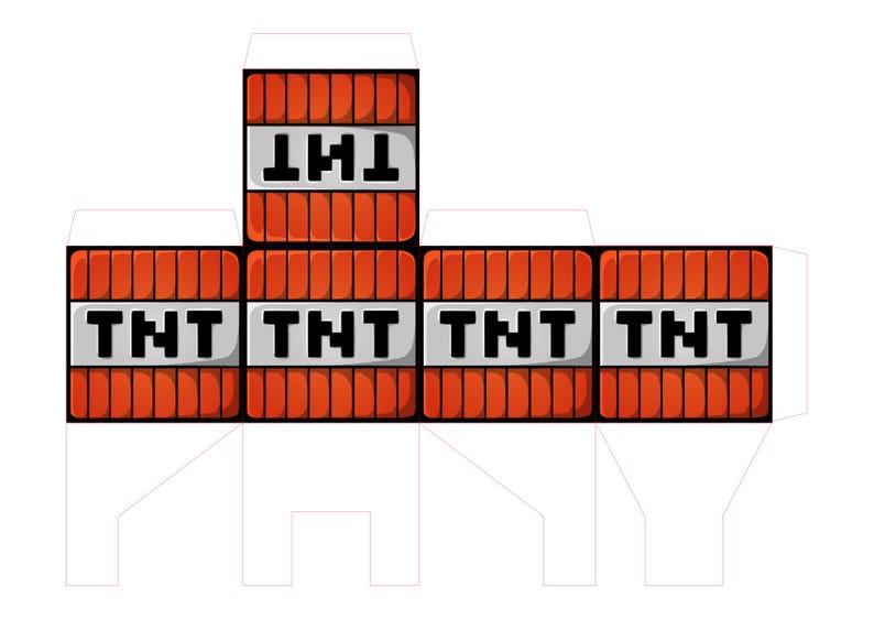 DIY File Template Printable Box TNT Drop Treat Box Birthday Decoration ...