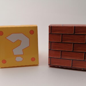 DIY File Template Printable| Inspired Super Mario Brick and Question ...