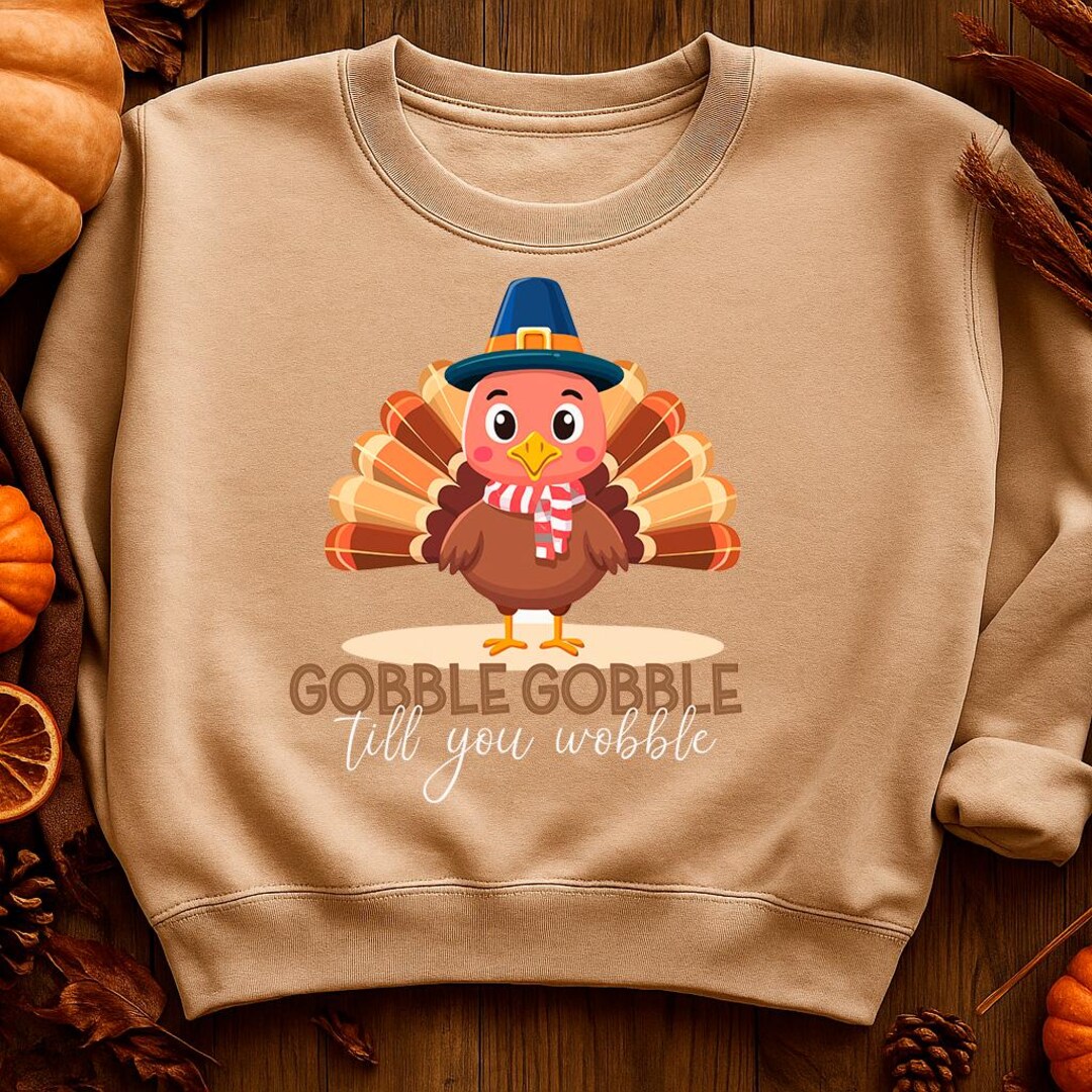Thanksgiving Gobble Till You Wobble PNG and SVG | Turkey Png | Fall PNG ...