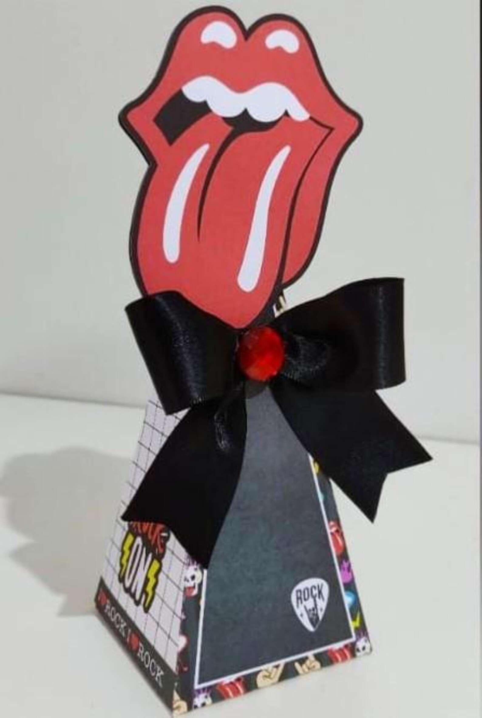 DIY Printable File Rock and Roll Rockstar Party Box Favors Birthday ...
