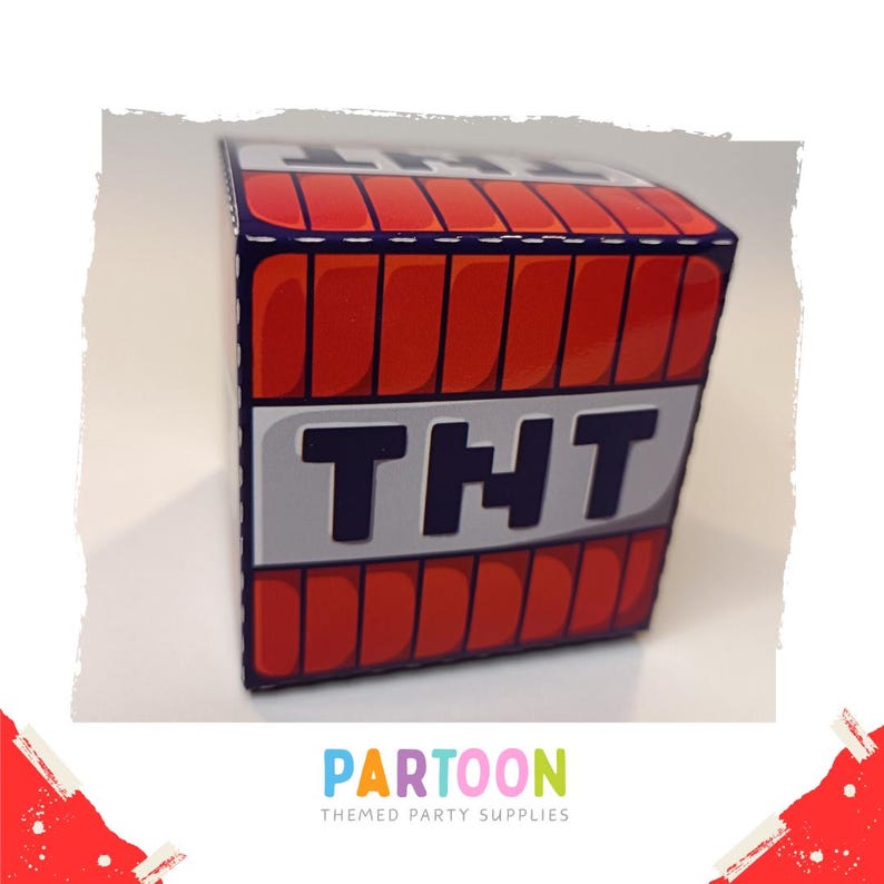 DIY File Template Printable Box TNT Drop Treat Box Birthday Decoration ...