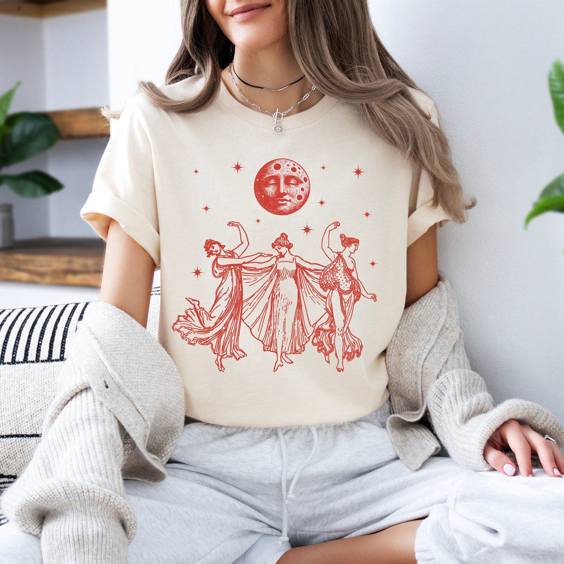 Dancing Witches T-shirt, Dark Academia Long Sleeve Shirt, Witchcore ...