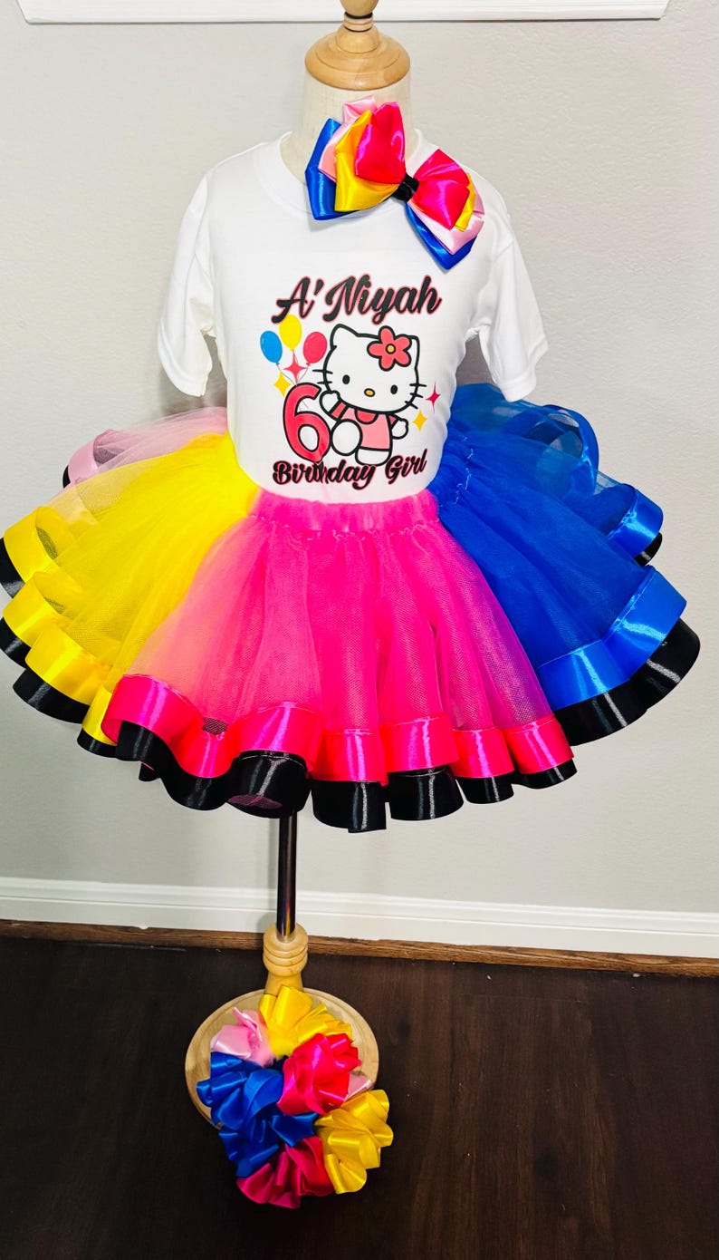 Birthday Tutu Set – Personalized Hello Kitty Birthday - Etsy
