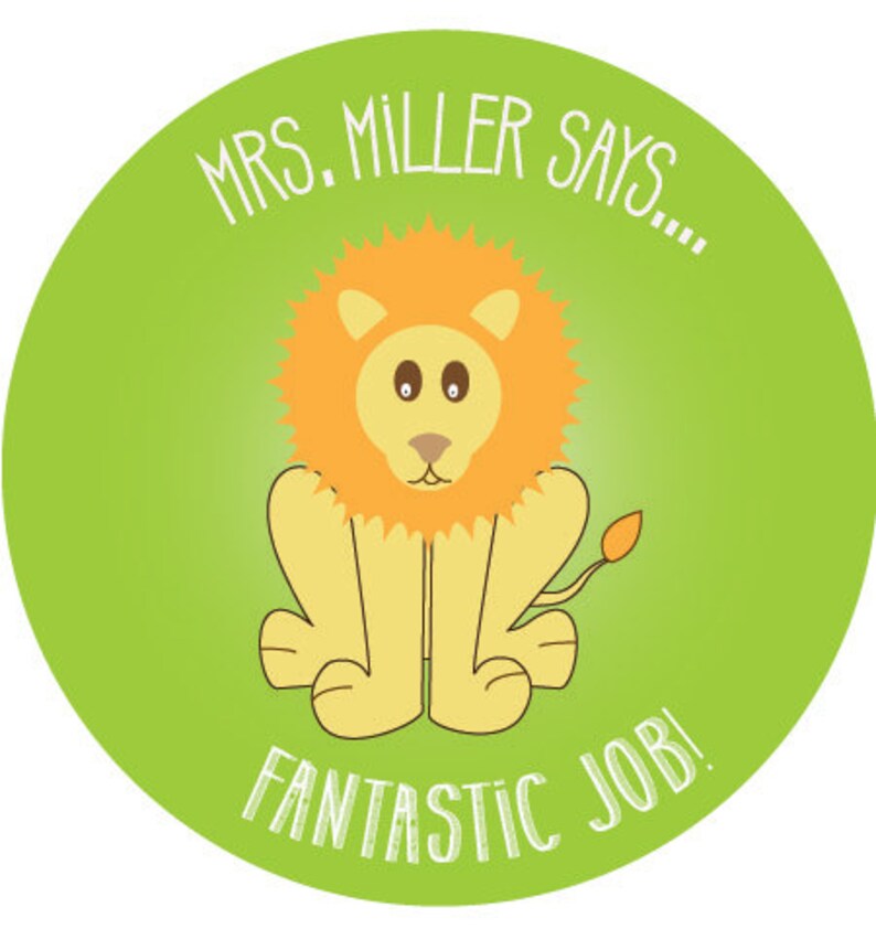 Personalized Stickers for Teachers - Etsy