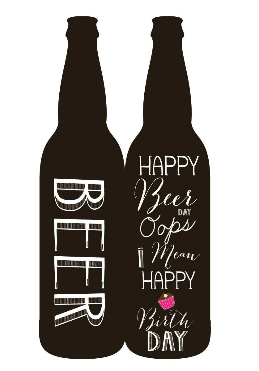 Happy Beer Day Card Svg Cut File, Silhouette Design Studio File - Etsy