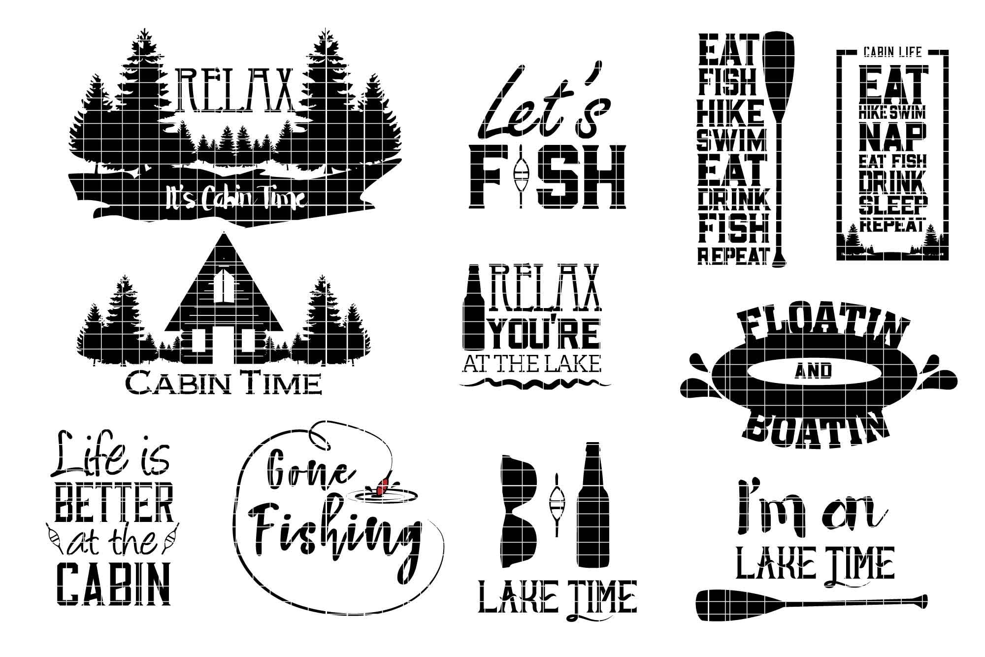 Cabin and Lake SVG Bundle - Etsy