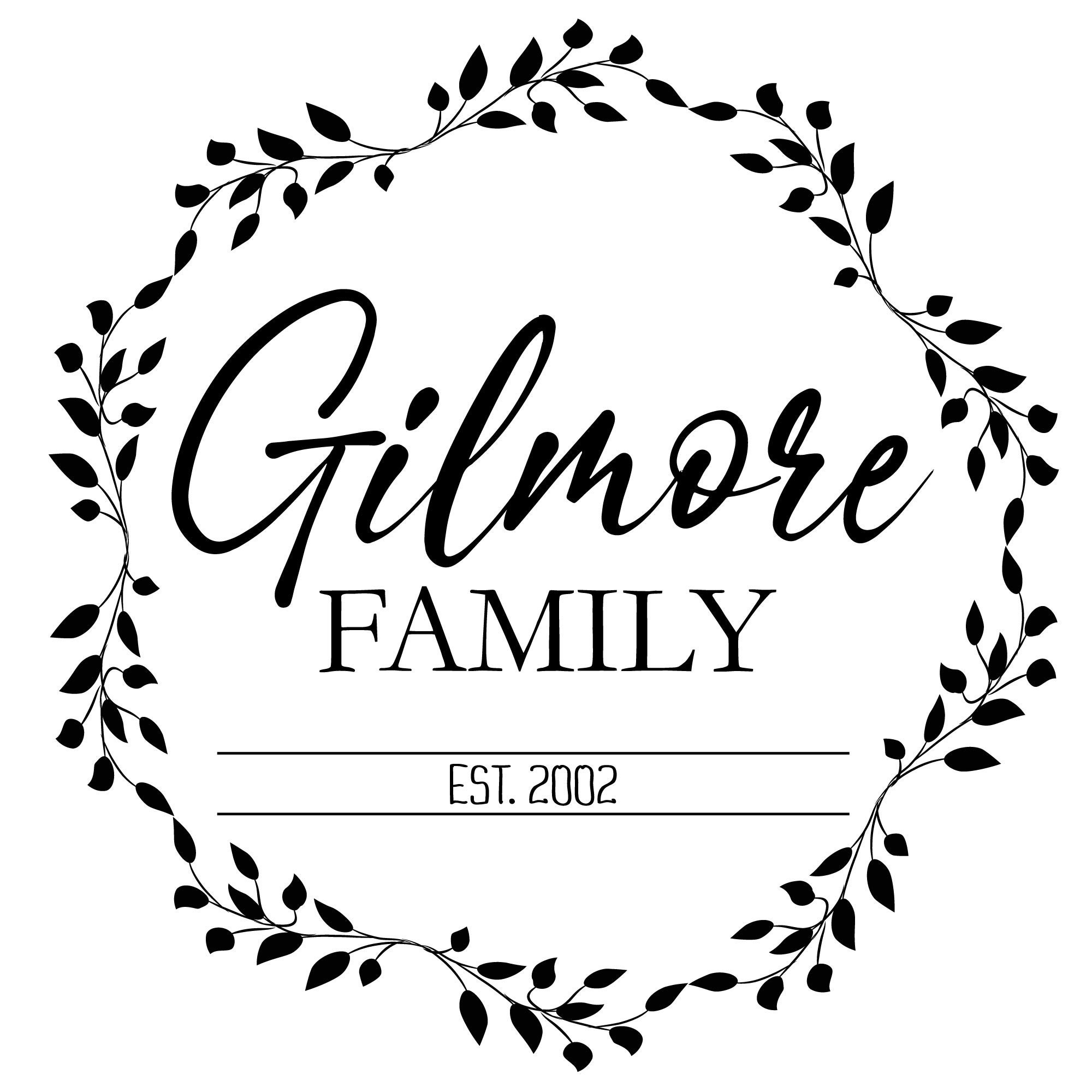 Farmhouse Monogram Graphic File | Custom Monogram Graphic | Jpg | PNG ...