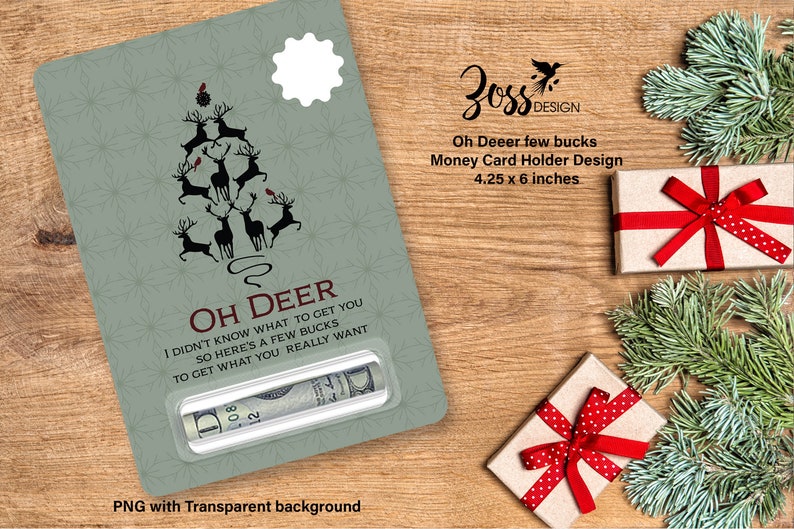 Printable Roll-up Money Card Holder Design | SVG | PNG - Etsy