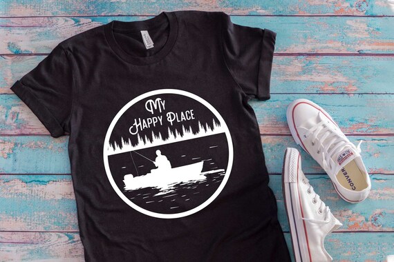 My Happy Place Fishing svg Png Dxf Jpg Digital | Etsy