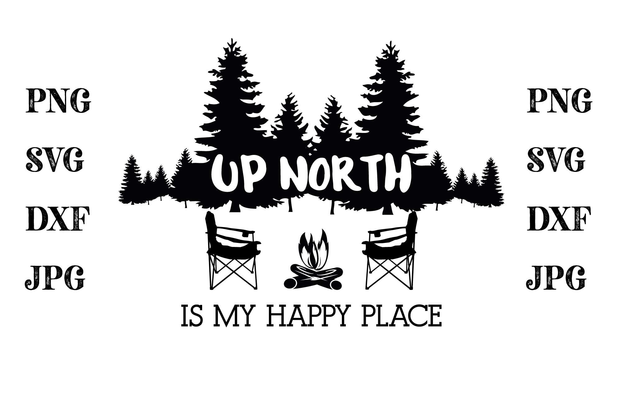 Minnesota up North is My Happy Place | Svg File | Cut File | Graphic ...