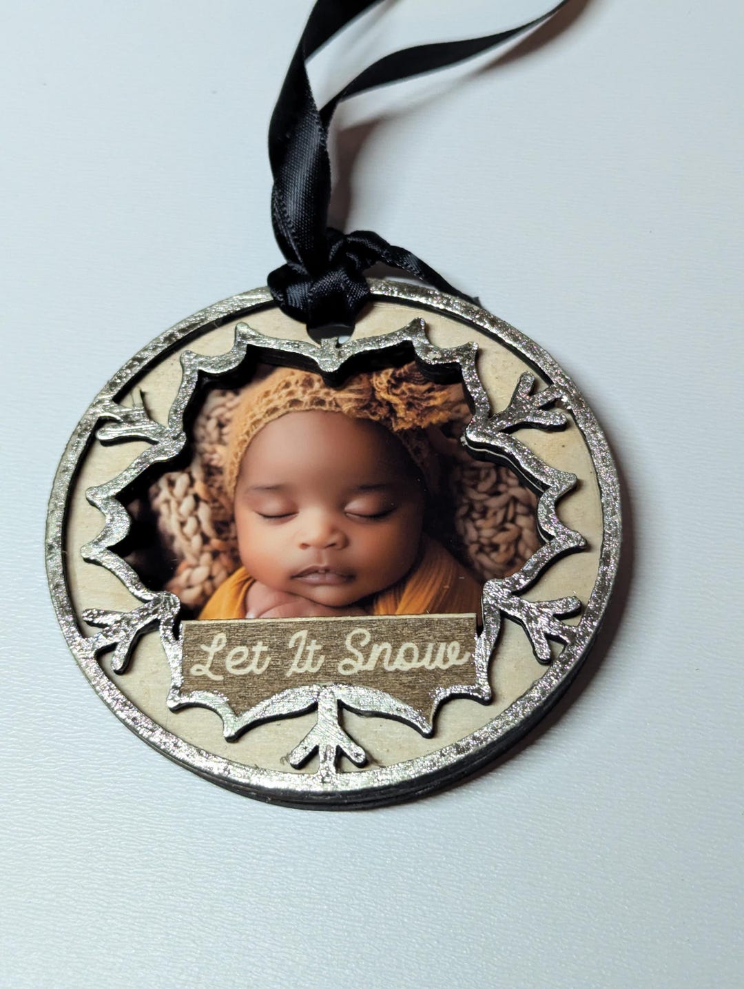 Let It Snow Photo Frame Christmas Ornament. - Etsy