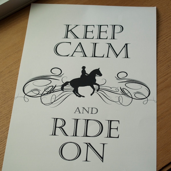 Keep Calm Ride On - Etsy