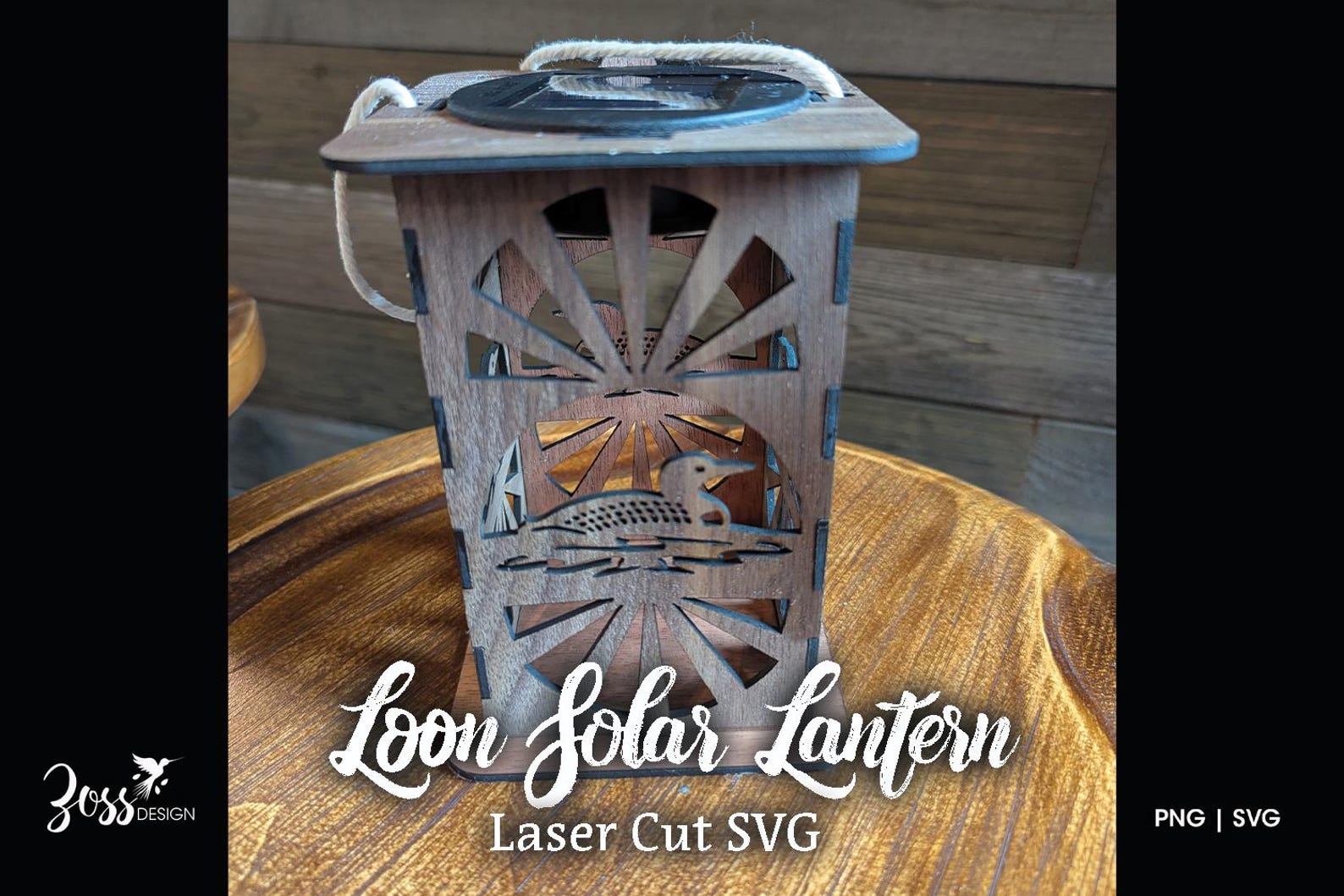 Loon Solar Lantern SVG | Laser Cut File for Glowforge and More ...